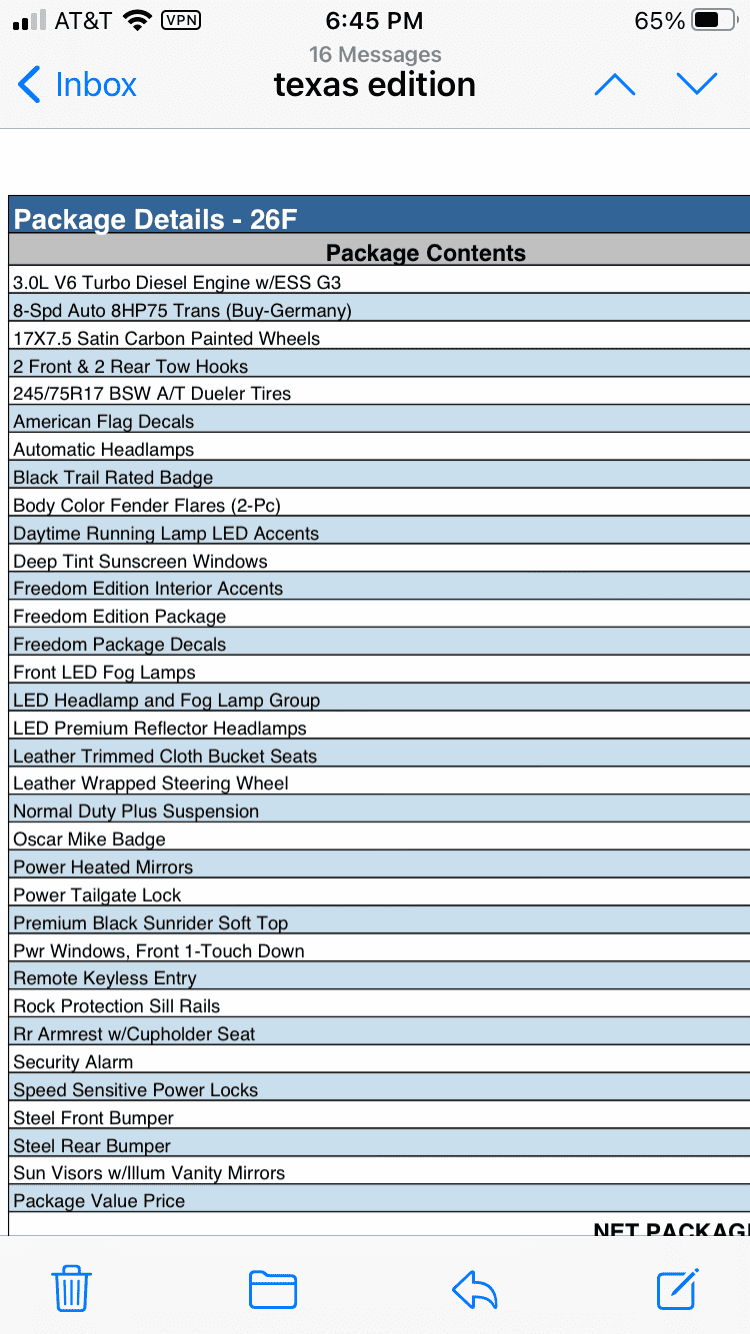 Gladiator Sport Freedom Edition Package | Jeep Gladiator (JT) News ...