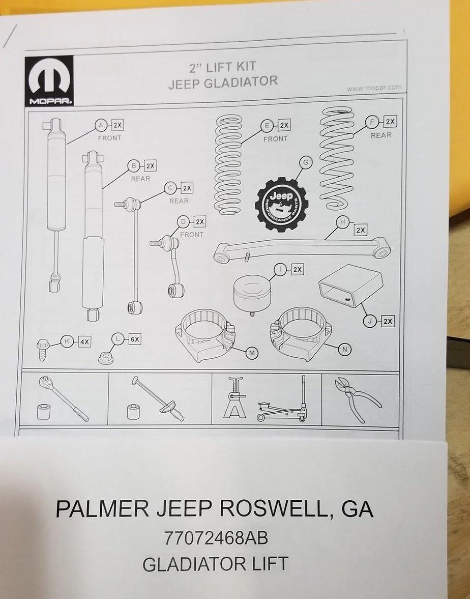 Gladiator Mopar 2" Lift Kit Now Available | Jeep Gladiator (JT) News ...