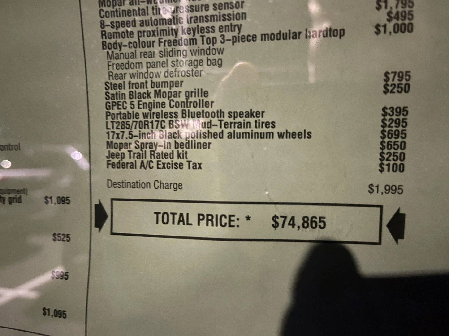 Gladiator Window Sticker and Build Sheet Order Tracking | Page 412 | Jeep Gladiator (JT) News ...