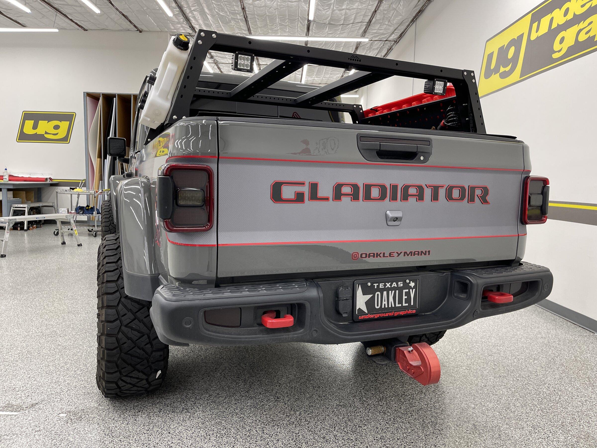 Gladiator Badging Kit & decal customization: photos and info | Jeep ...