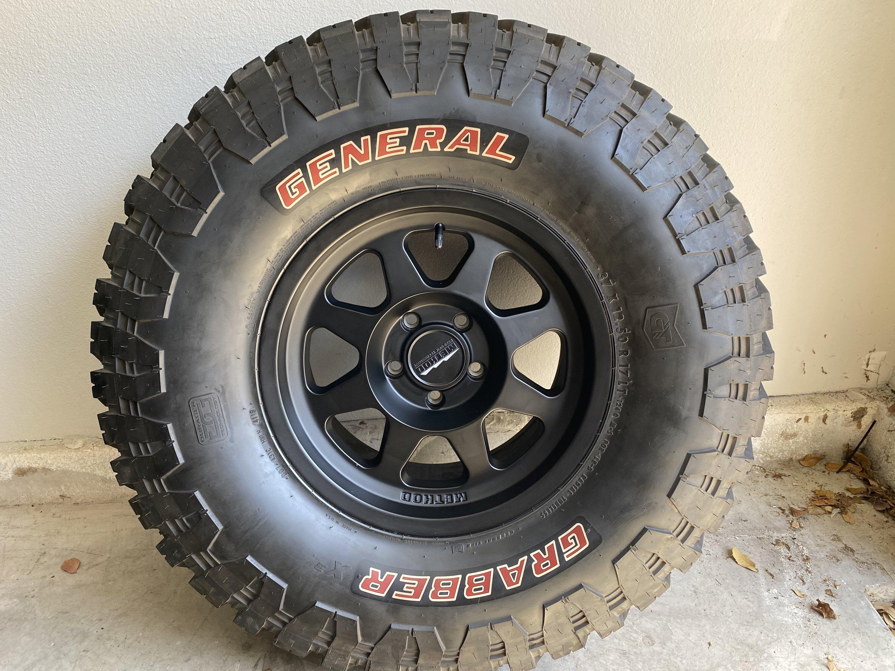 37” General Grabber X3 + Method 701 for sale. | Jeep Gladiator (JT ...