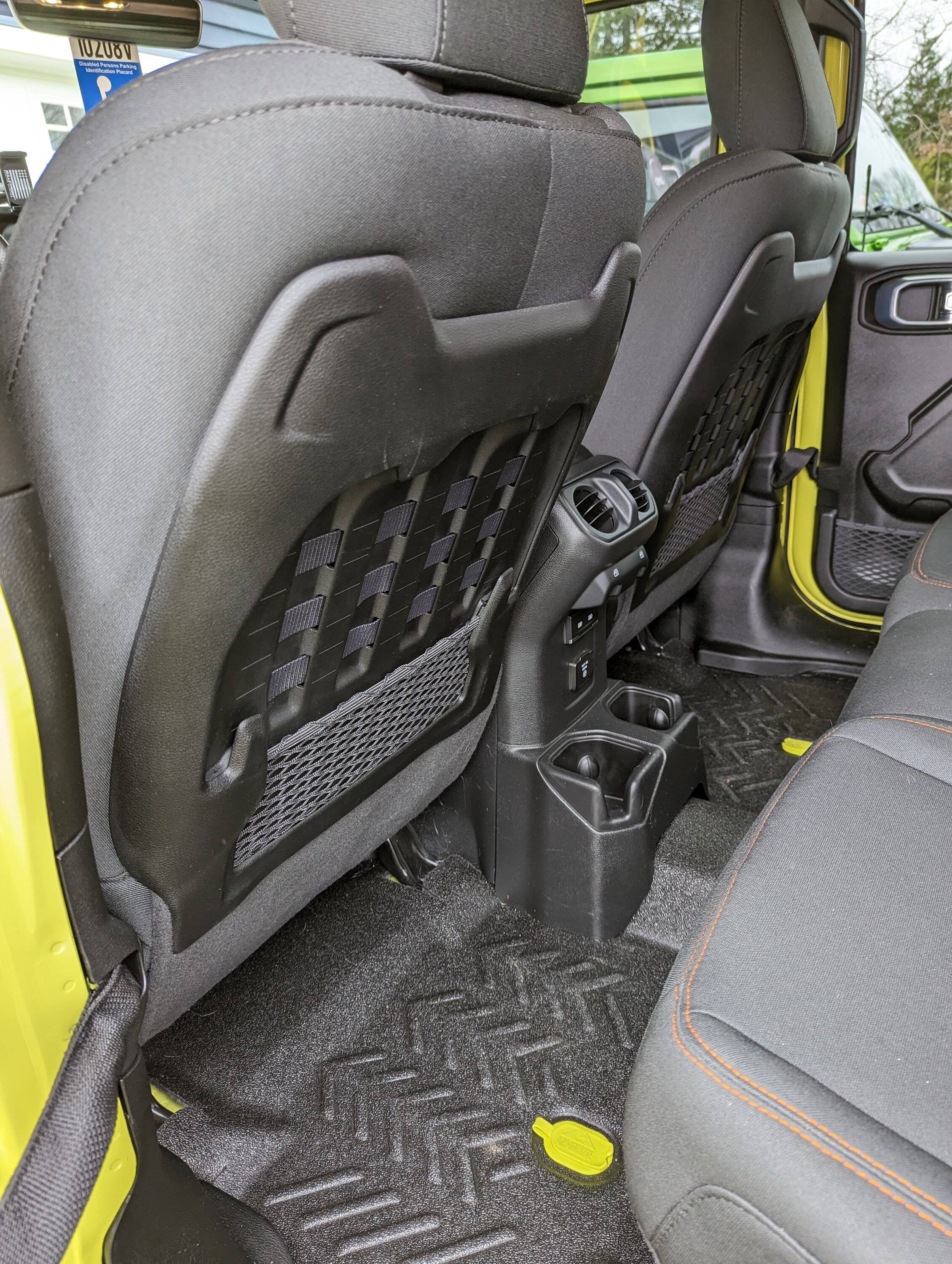 2023 Gladiator Rubicon without plastic molle panel behind driver and ...