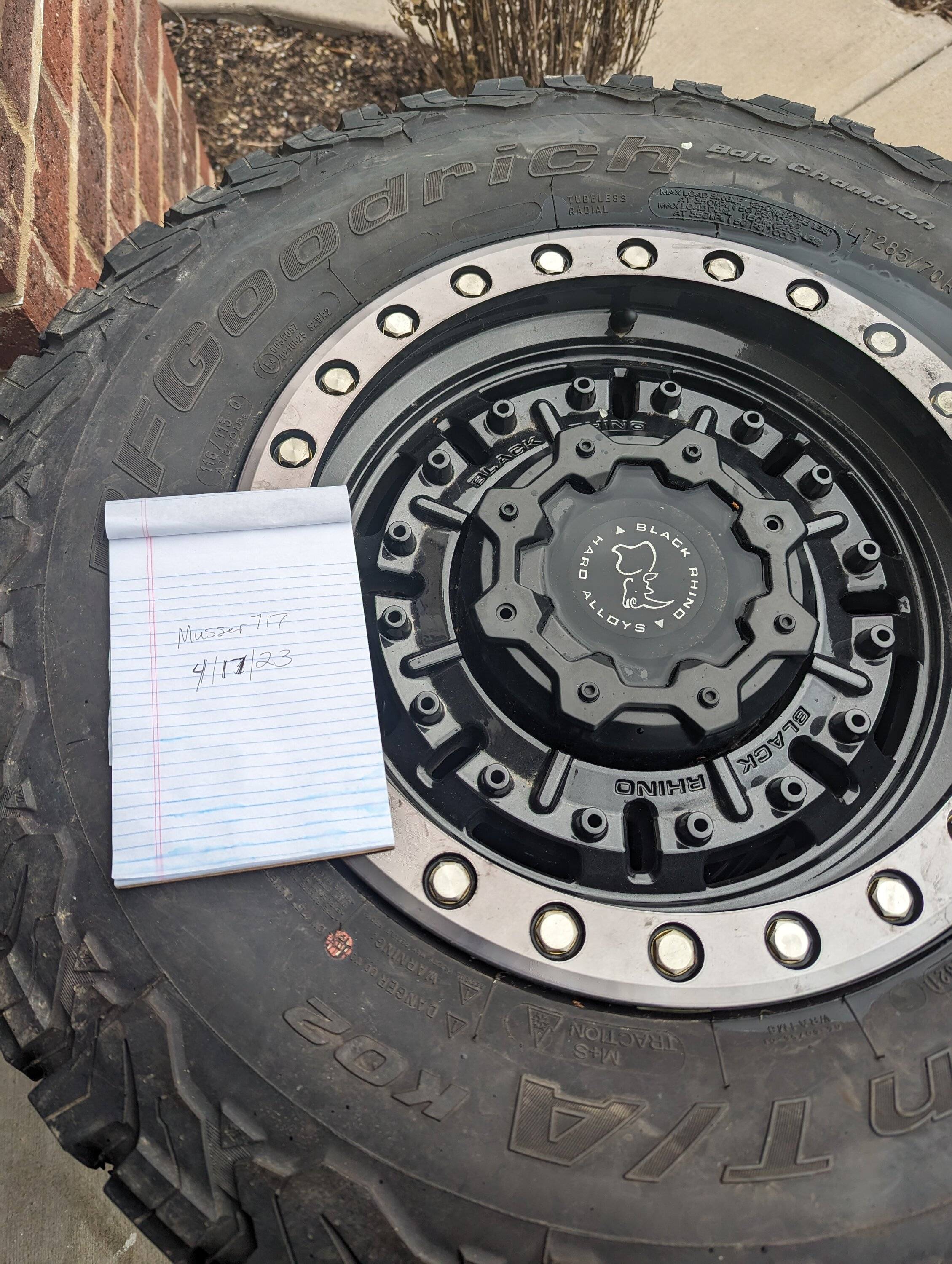 Pennsylvania - Black Rhino Abrams & BF Goodrich KO2 285/ 70 r17. $2000 ...