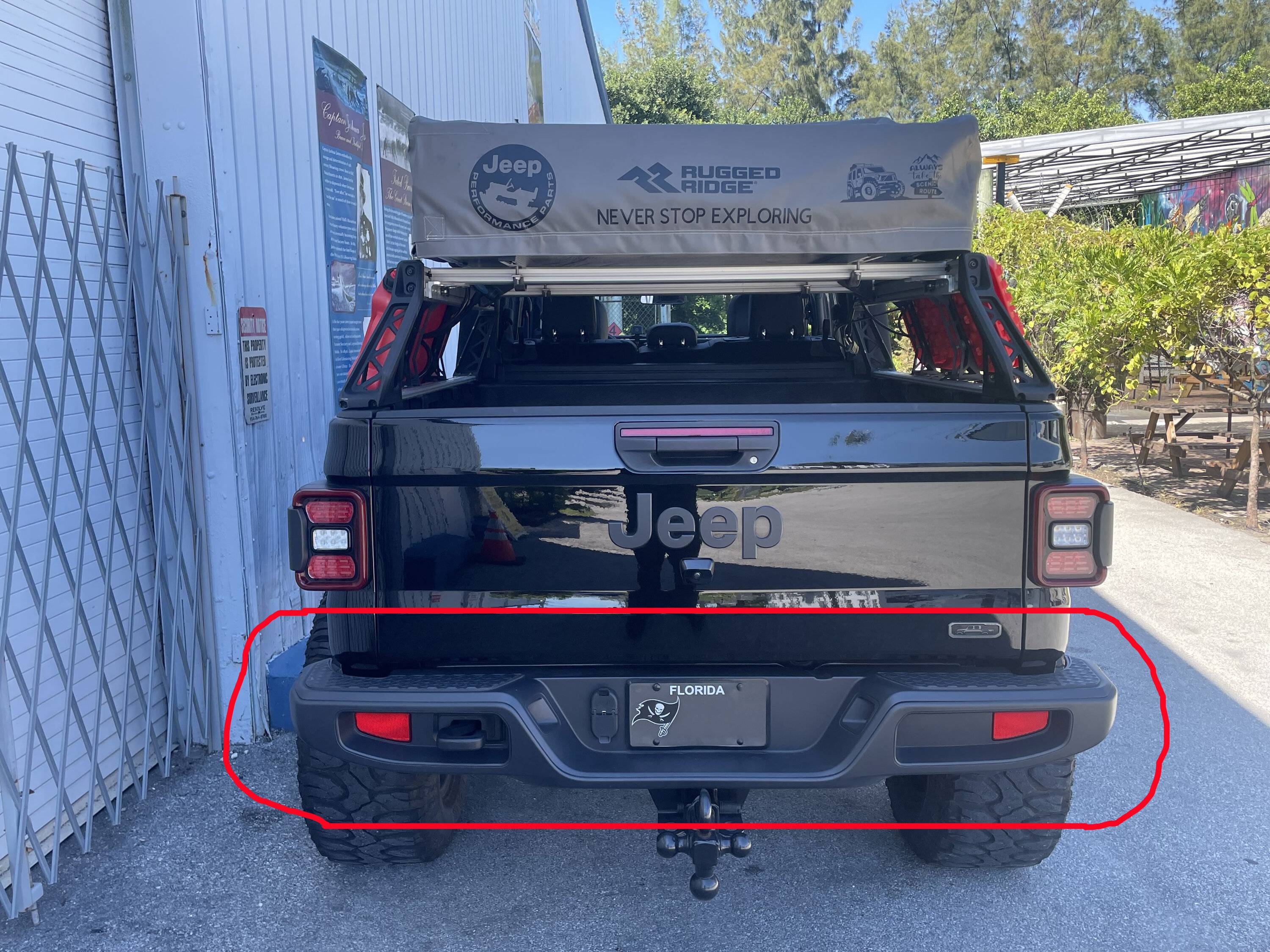 Florida - OEM Stock Rear Bumper from Gladiator Sport + Black Hook ...