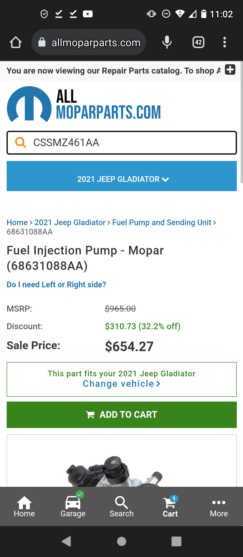 Recall: 3.0L EcoDiesel engine high pressure fuel pump (HPFP) failure ...