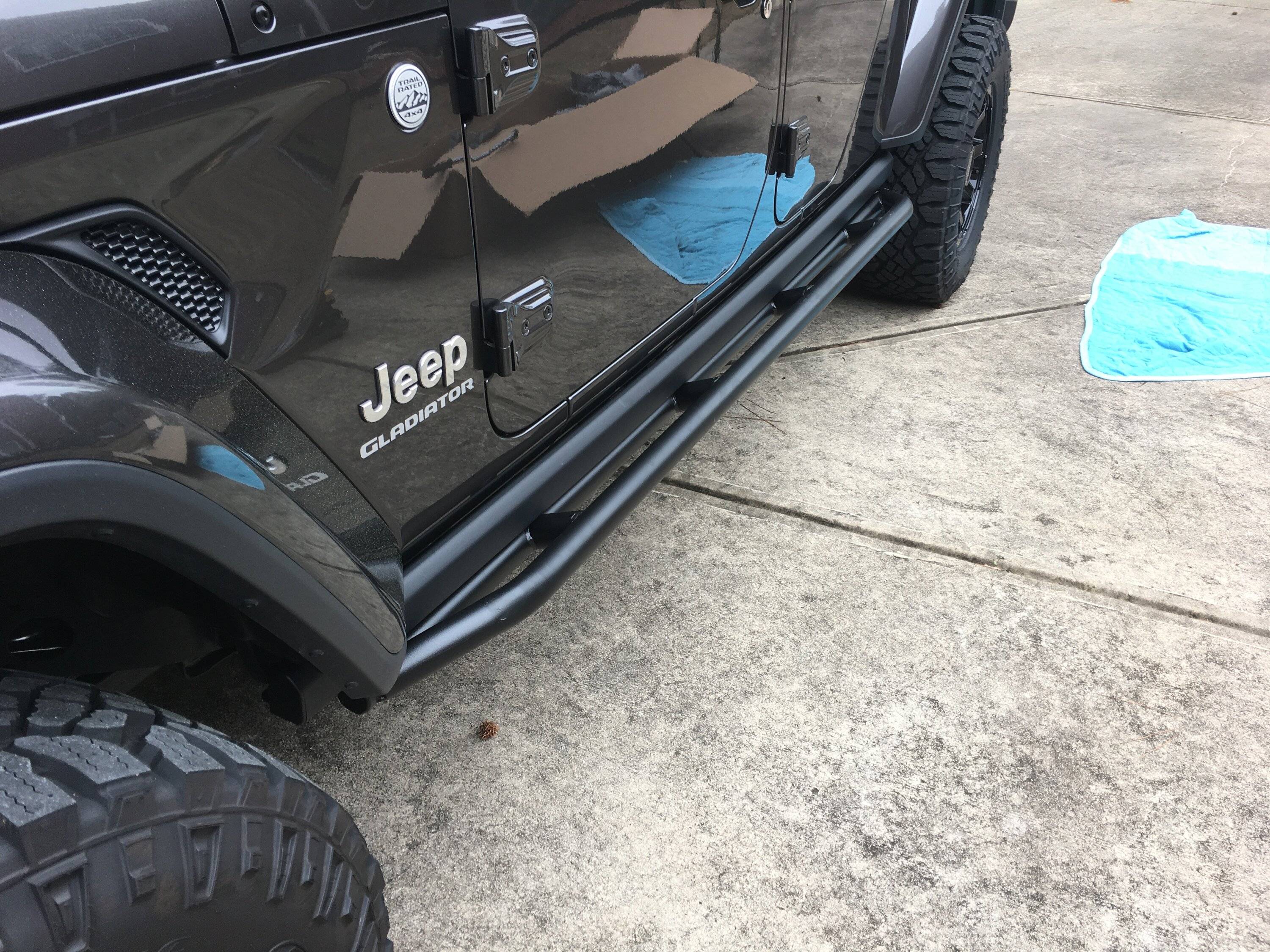 Side steps compatible with Factory Rock Rails? | Page 2 | Jeep ...
