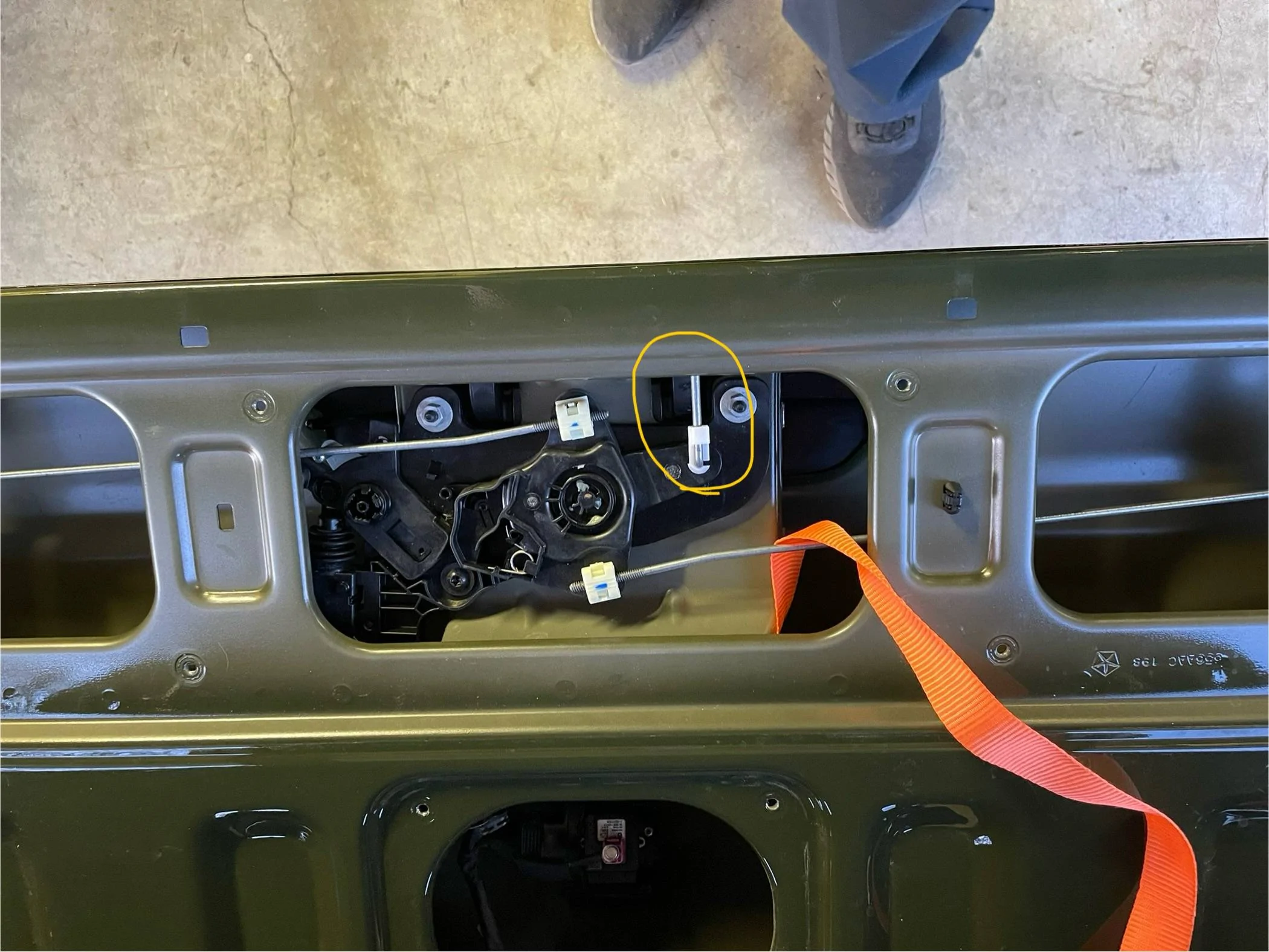 Inside the bed tailgate latch release | Jeep Gladiator (JT) News, Forum ...