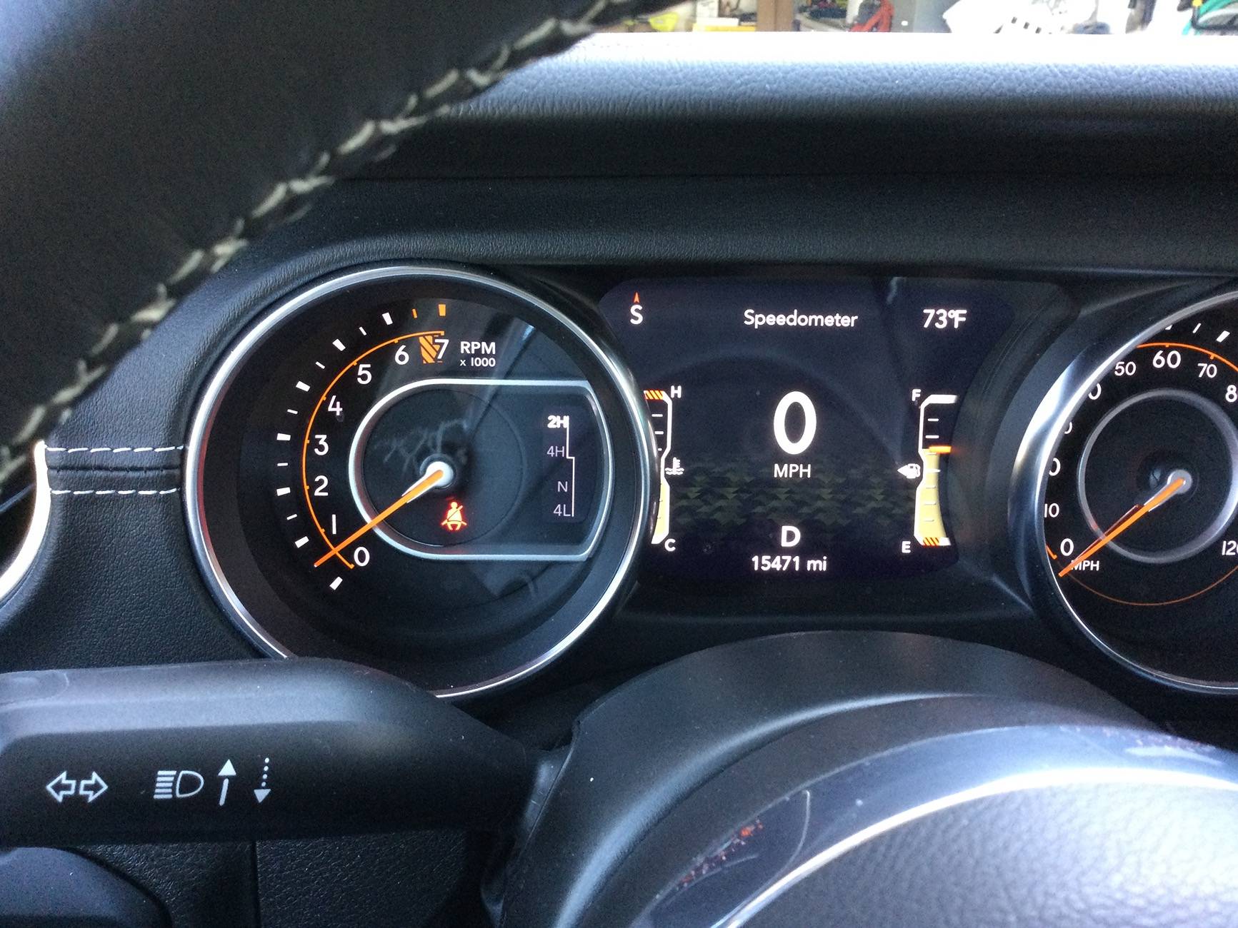 2023 Gladiator cluster screen - is this normal? | Jeep Gladiator (JT ...