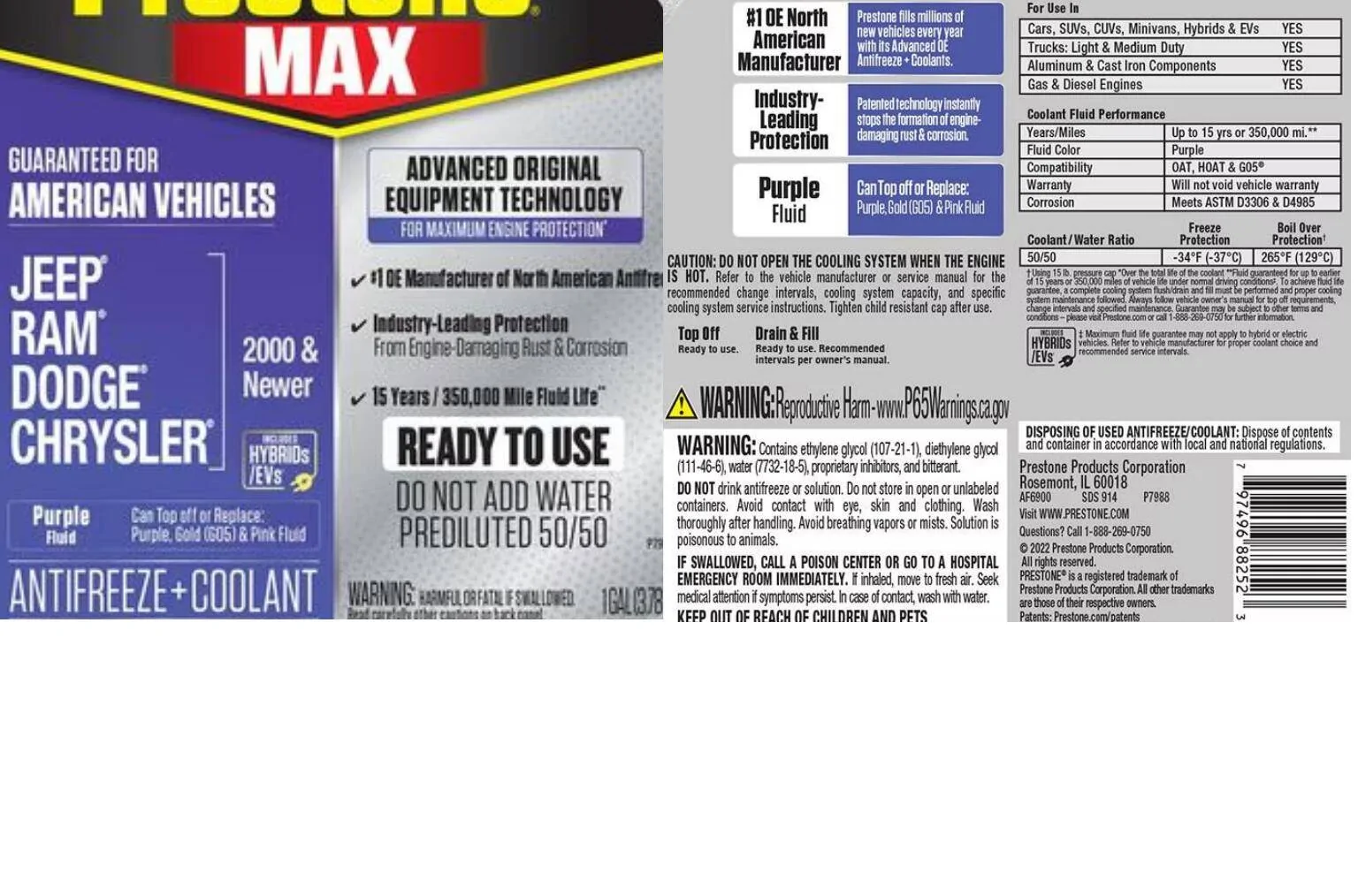 PEAK Antifreeze + Coolant Equivalent to OEM Original | Jeep Gladiator ...