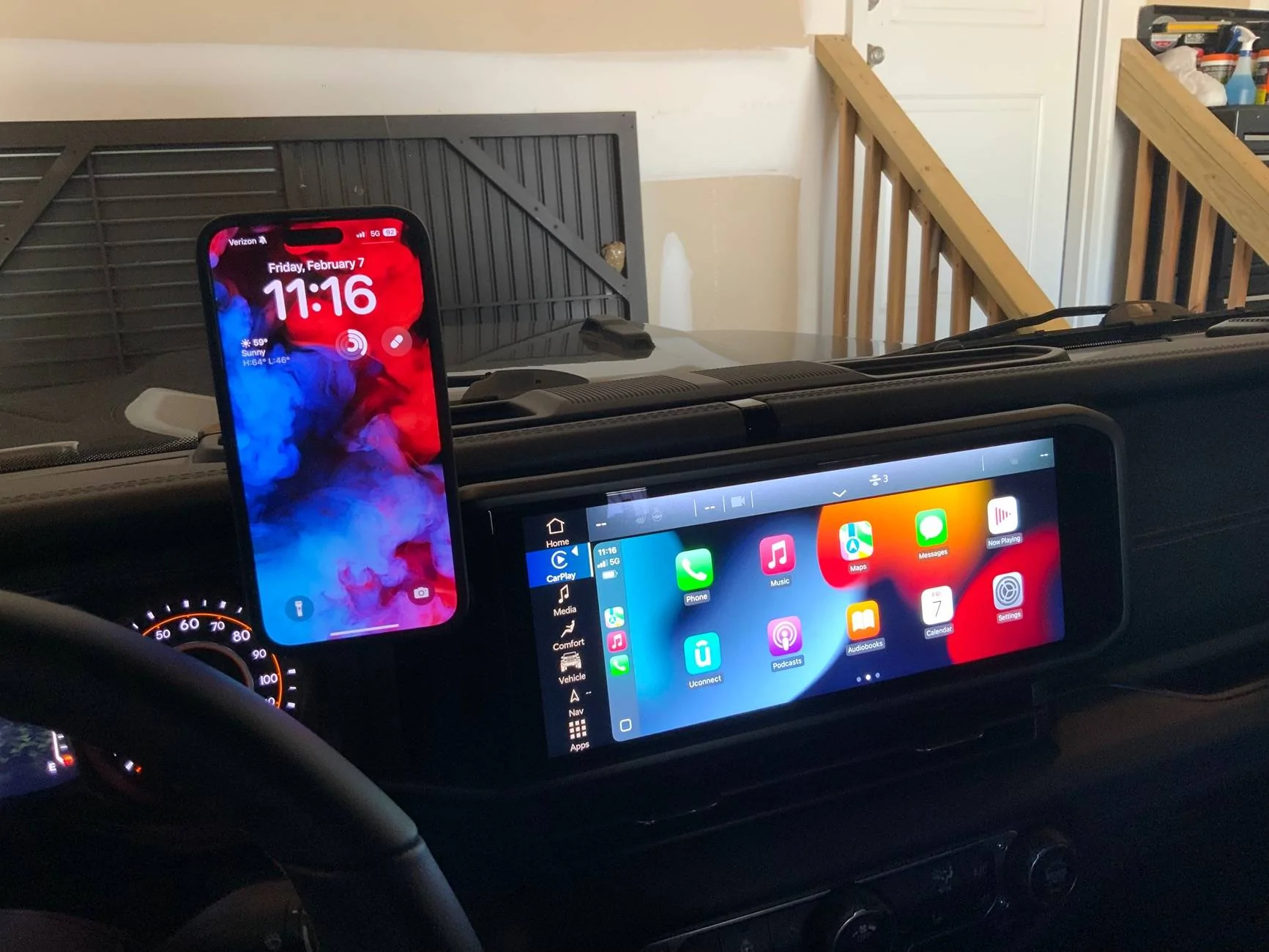 Bulletpoint phone mount - driver vs passenger side | Jeep Gladiator (JT ...