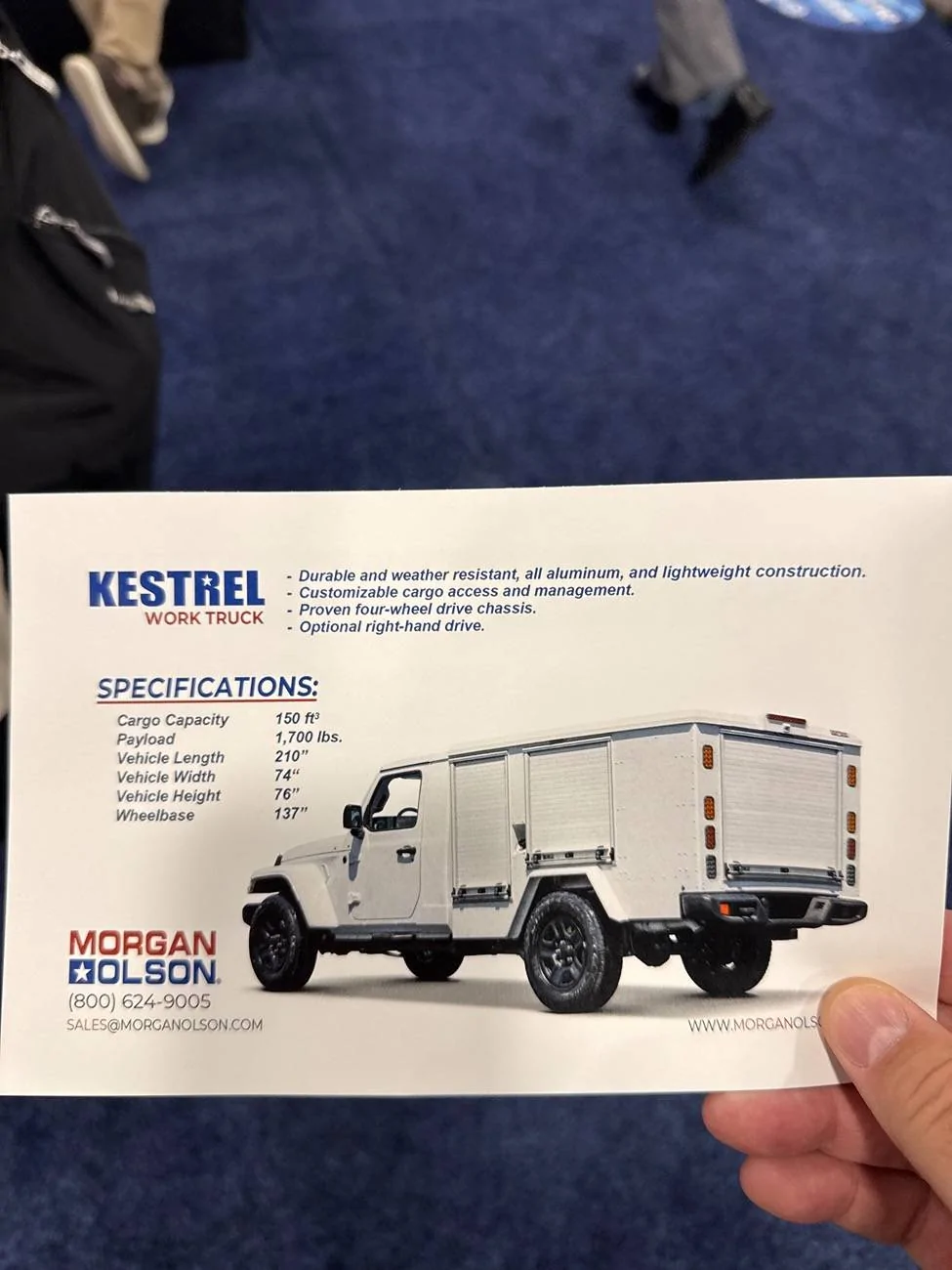 JT Mail Truck? National Postal Forum has a Kestrel Gladiator on Display ...