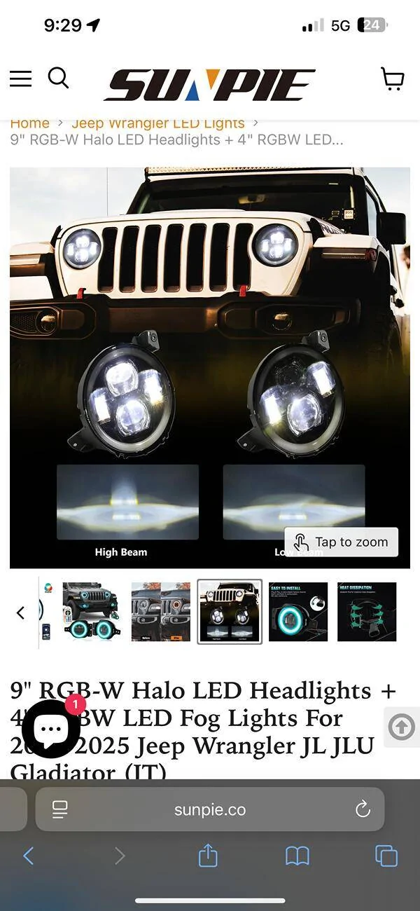 Sunpie LED headlights upside down | Jeep Gladiator (JT) News, Forum, Community ...