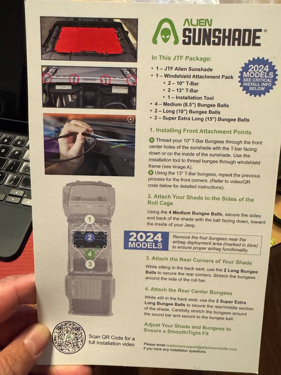 Alien Sunshade on a 2024 - Took a chance….. Ugh… | Jeep Gladiator (JT ...