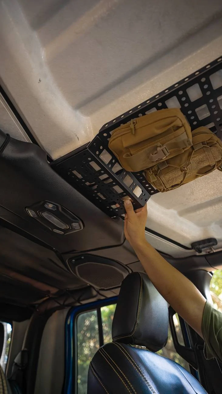 Exceedfab's upcoming release: Curved Overhead Molle Panel | Jeep ...
