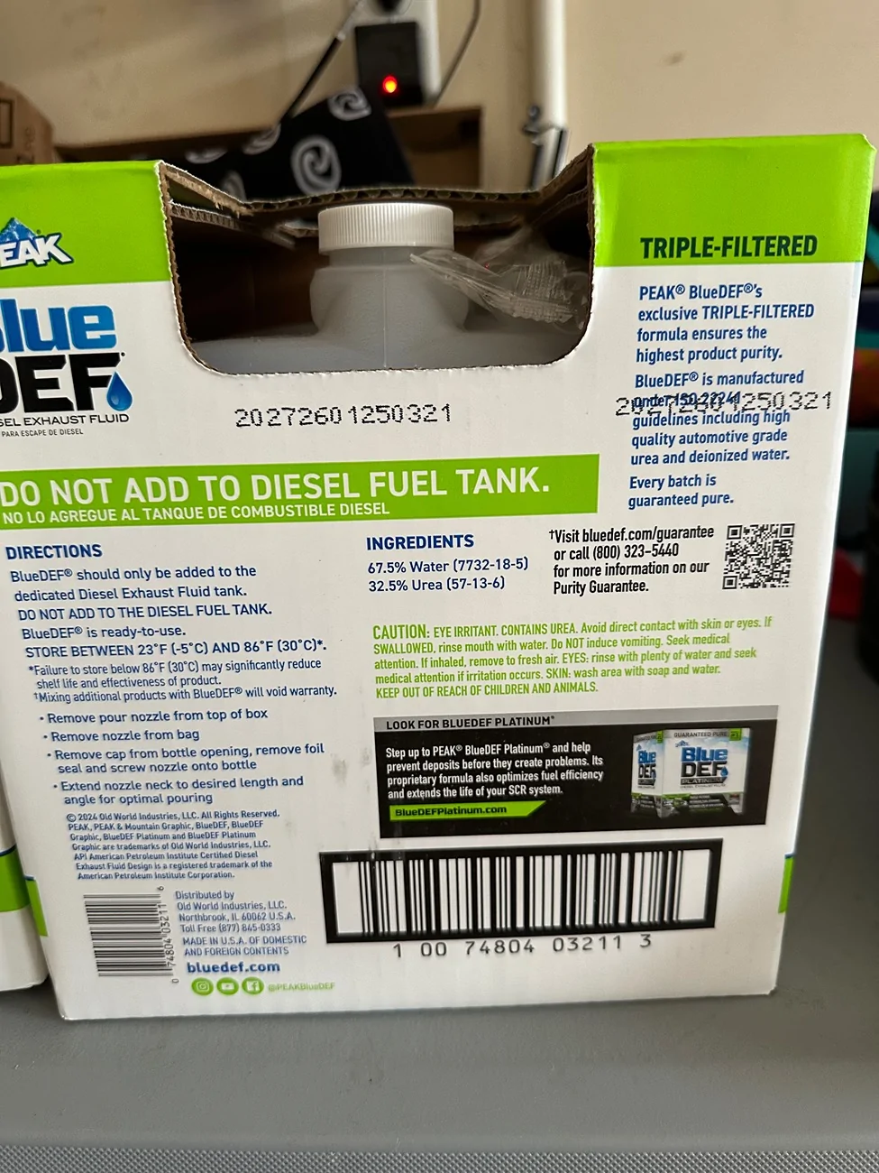 Blue DEF mfg date / exp date? Help | Jeep Gladiator (JT) News, Forum ...