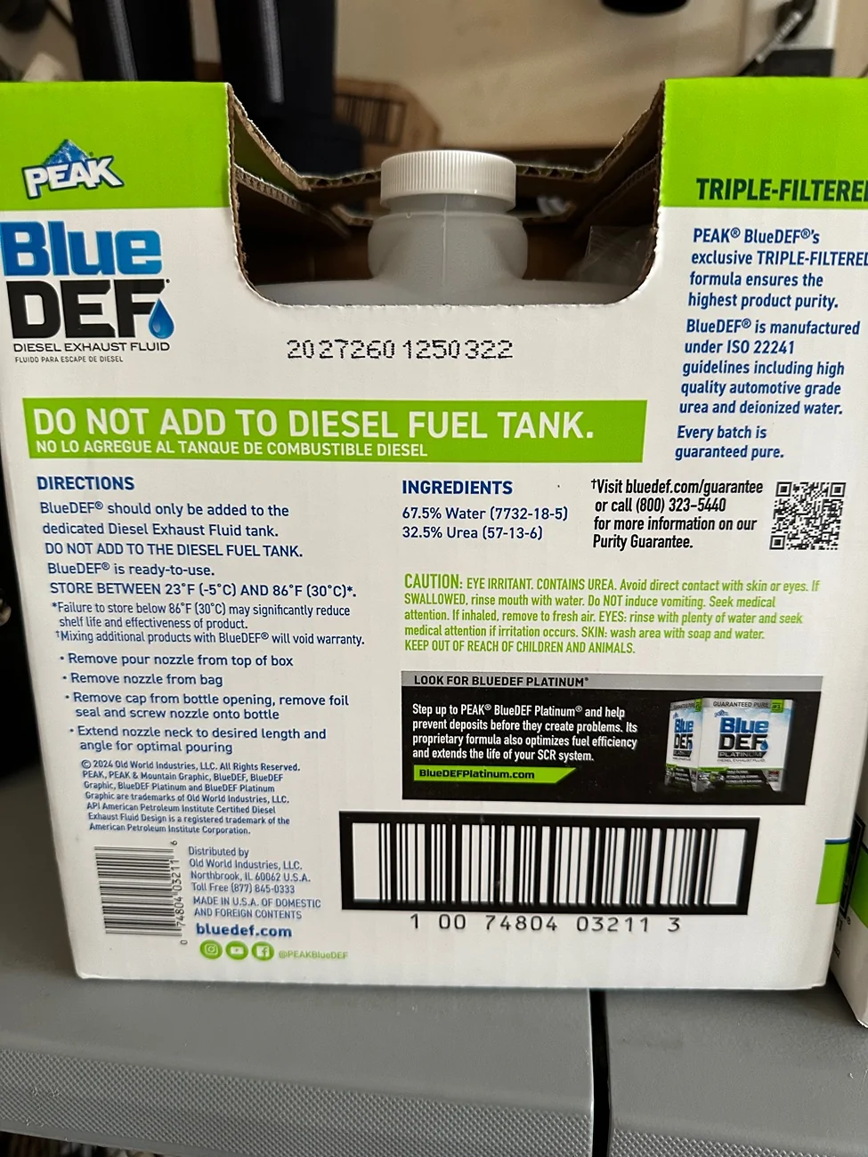 Blue DEF mfg date / exp date? Help | Jeep Gladiator (JT) News, Forum ...