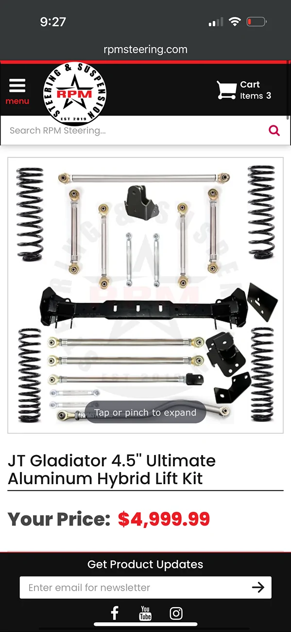 RPM Steering and Suspension lift kits | Jeep Gladiator (JT) News, Forum ...