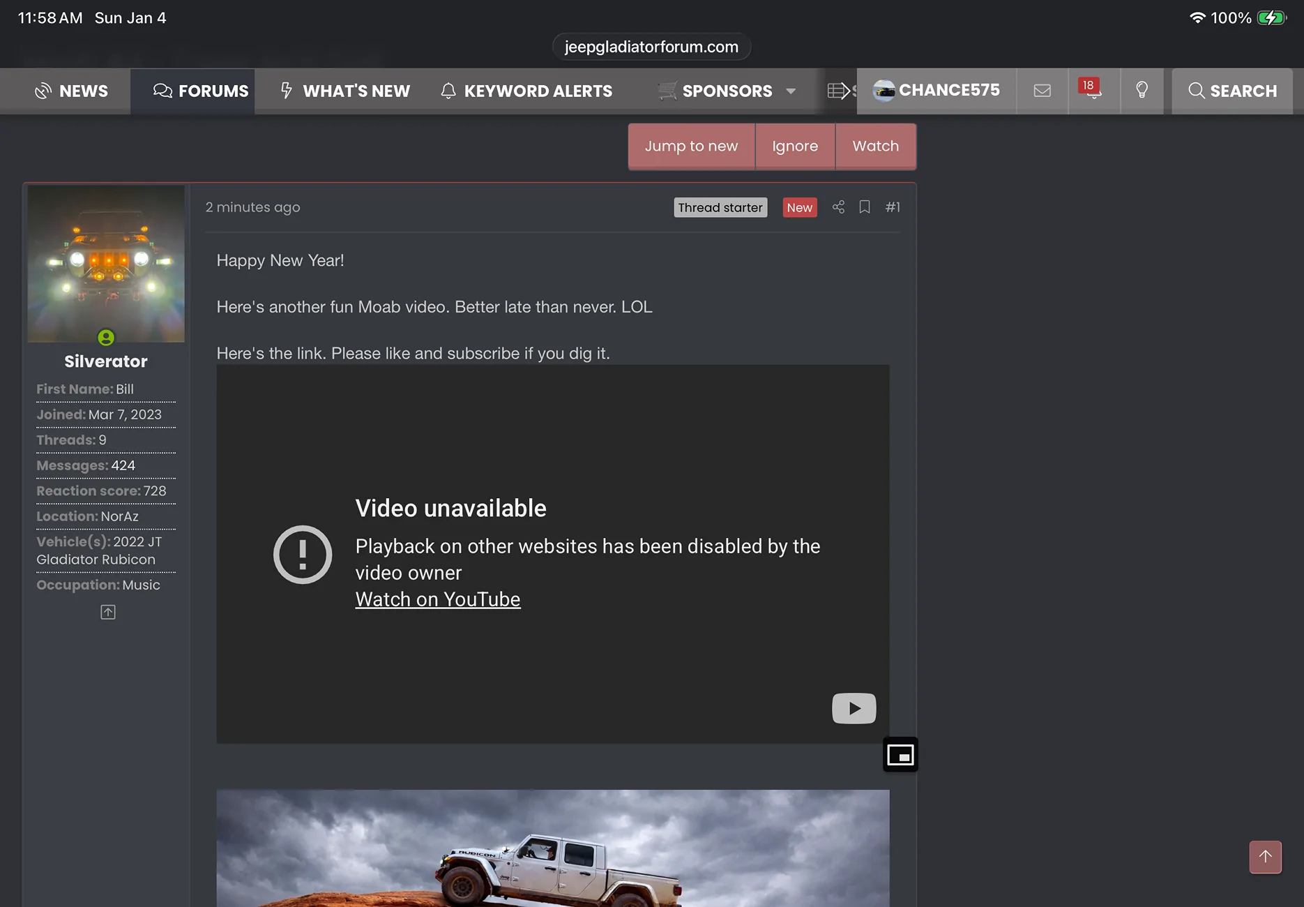 Moab #4 - Tower Arch Trail.... | Jeep Gladiator (JT) News, Forum ...