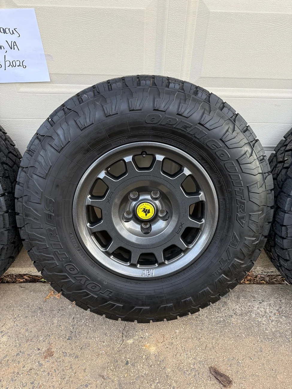 Virginia - AEV Salta XR wheels with Toyo Open Country ATIII LT285/75R17 ...